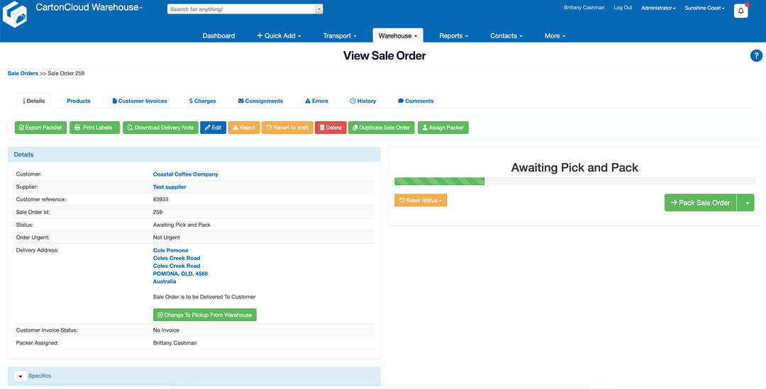 Software Integrations - CartonCloud